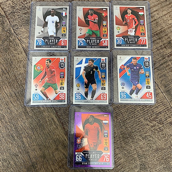 Topps | Toys | 7 Topps Match Attax Insert Soccer Cards | Poshmark